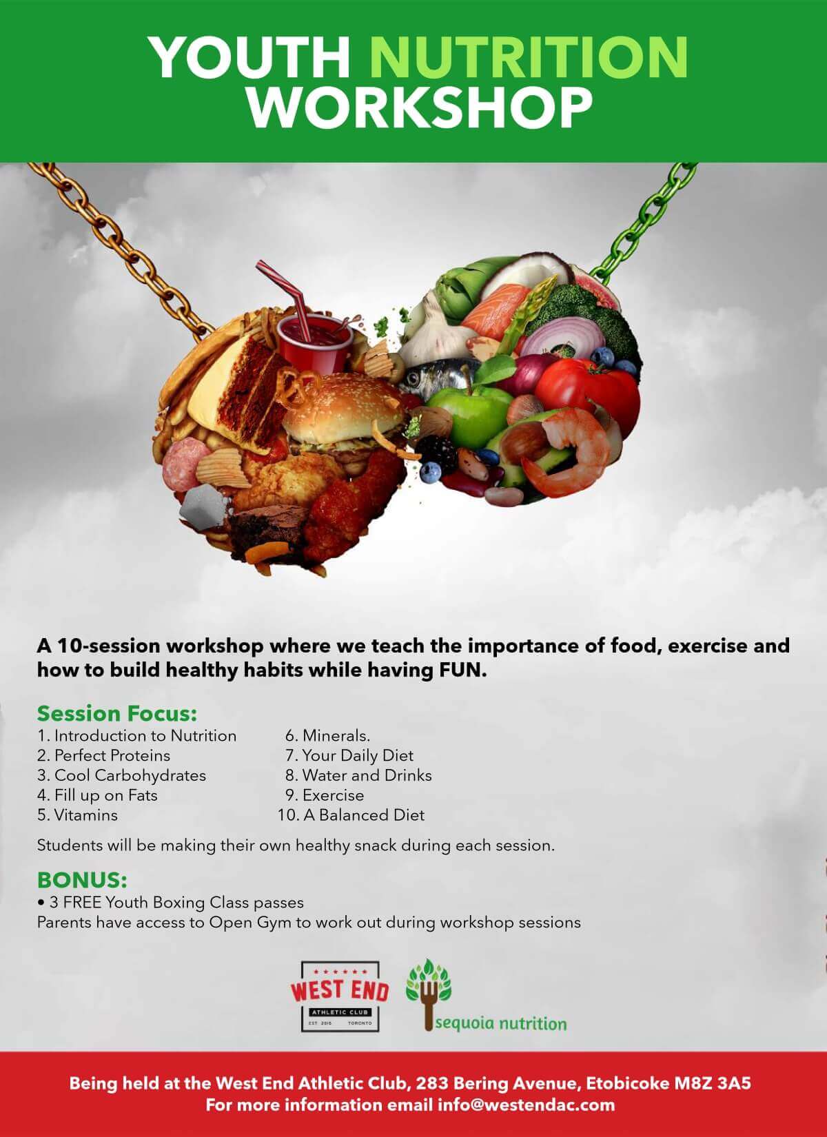 Youth Nutrition Workshop l Toronto l | West End Athletic Club